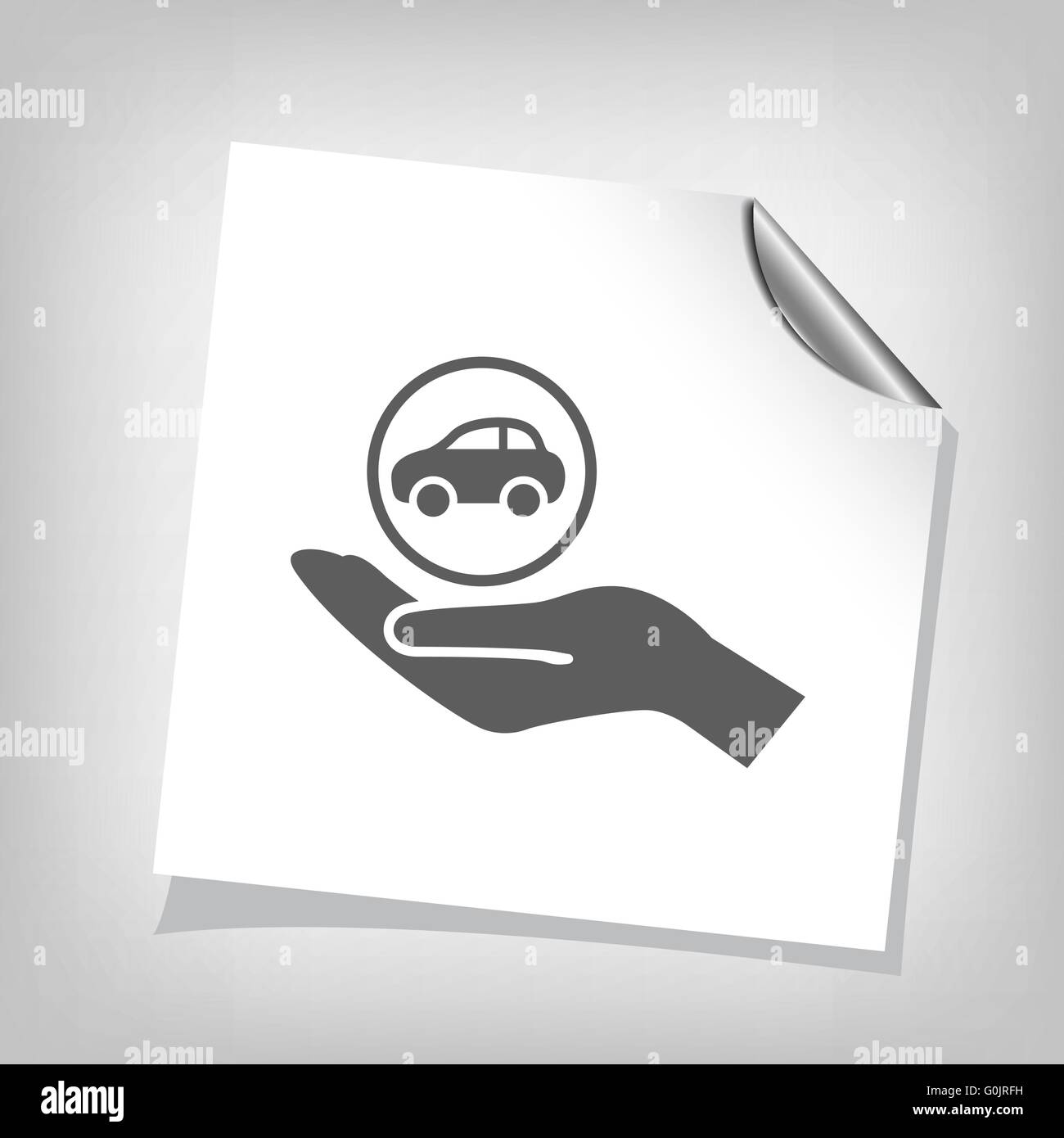 car in hand icon Stock Vector Image & Art - Alamy