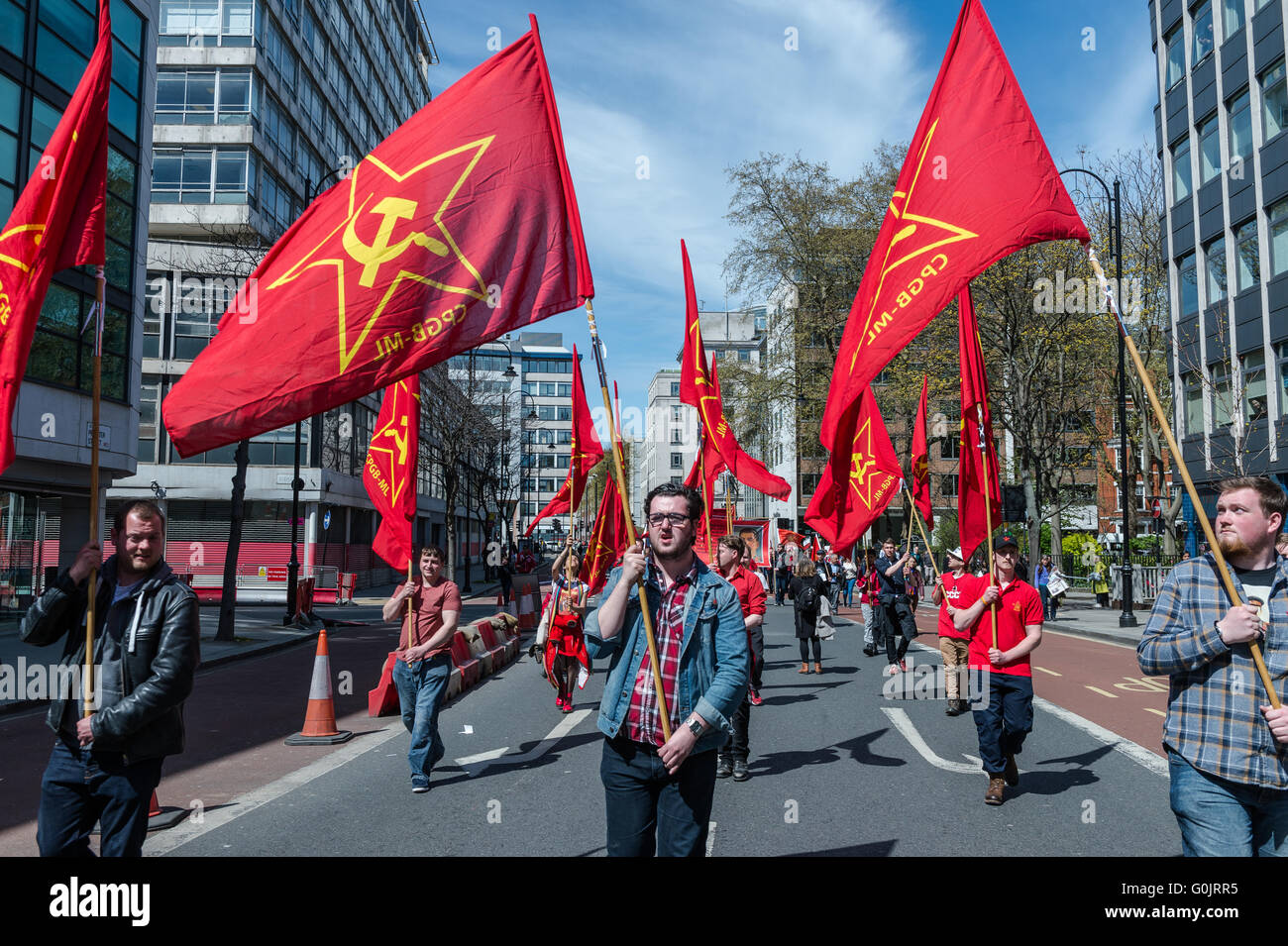 London, UK. 1st May 2016. Workers and trade unions' activists from ...