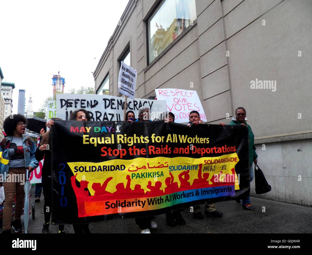 New York, NY, USA-1st May 2016-Mayday Rally and March in New York City ...