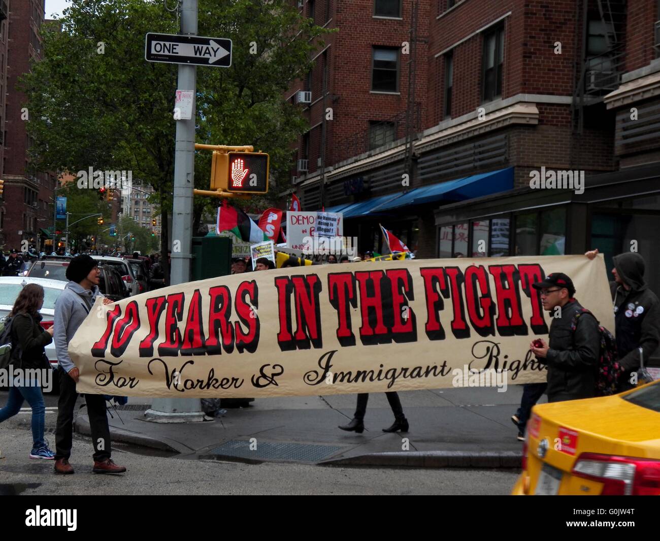 New York, NY, USA-1st May 2016-Mayday Rally and March in New York City ...