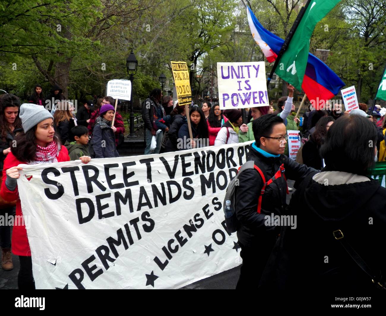 New York, NY, USA-1st May 2016-Mayday Rally and March in New York City ...