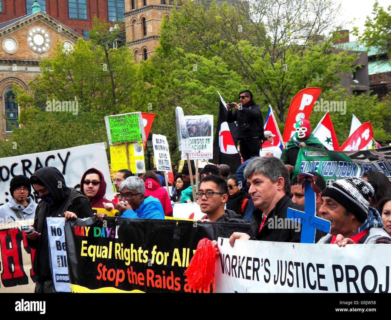 New York, NY, USA-1st May 2016-Mayday Rally and March in New York City ...