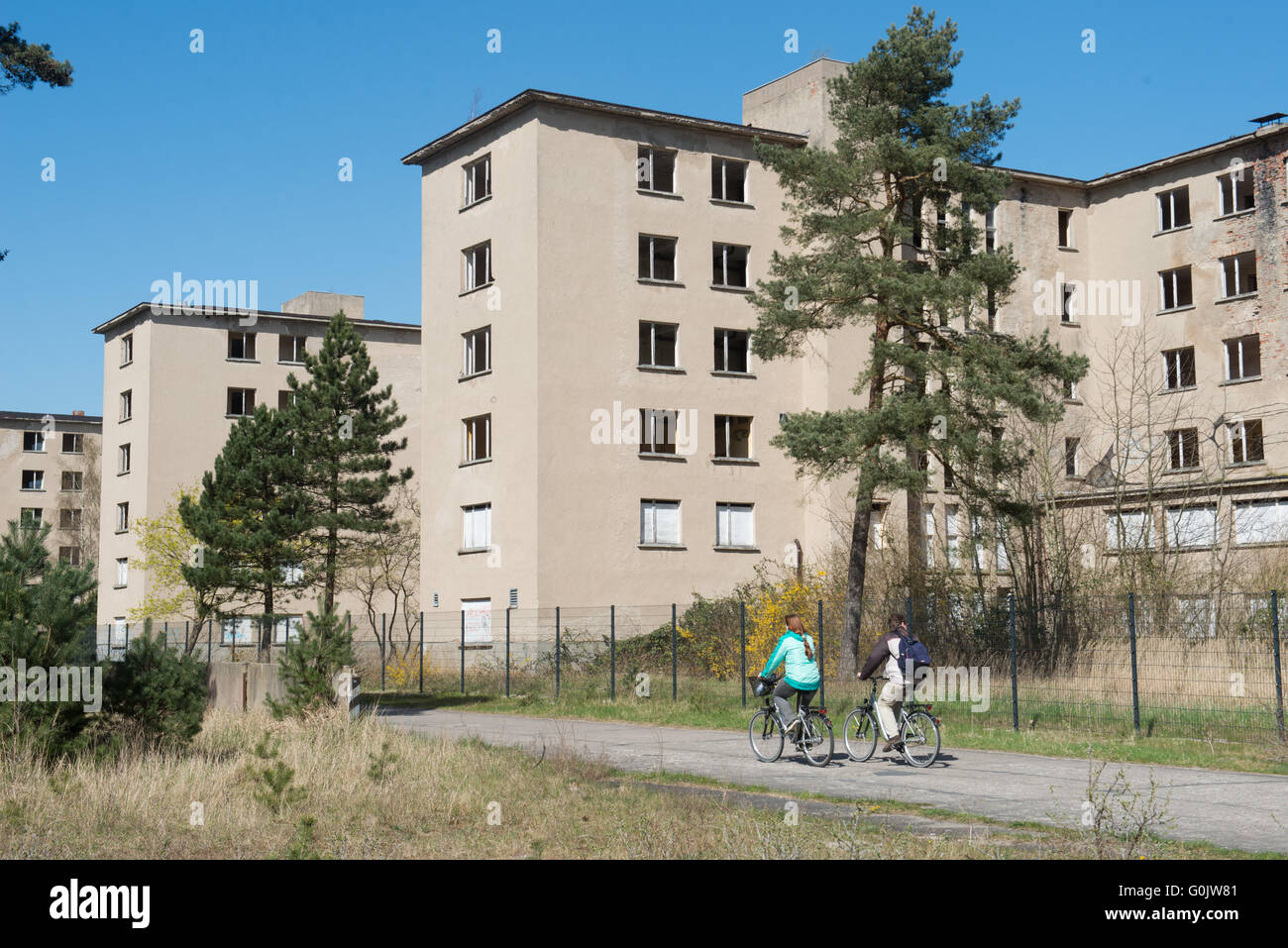 Binz, Germany. 21st Apr, 2016. A view of Block 5 of the heritage ...