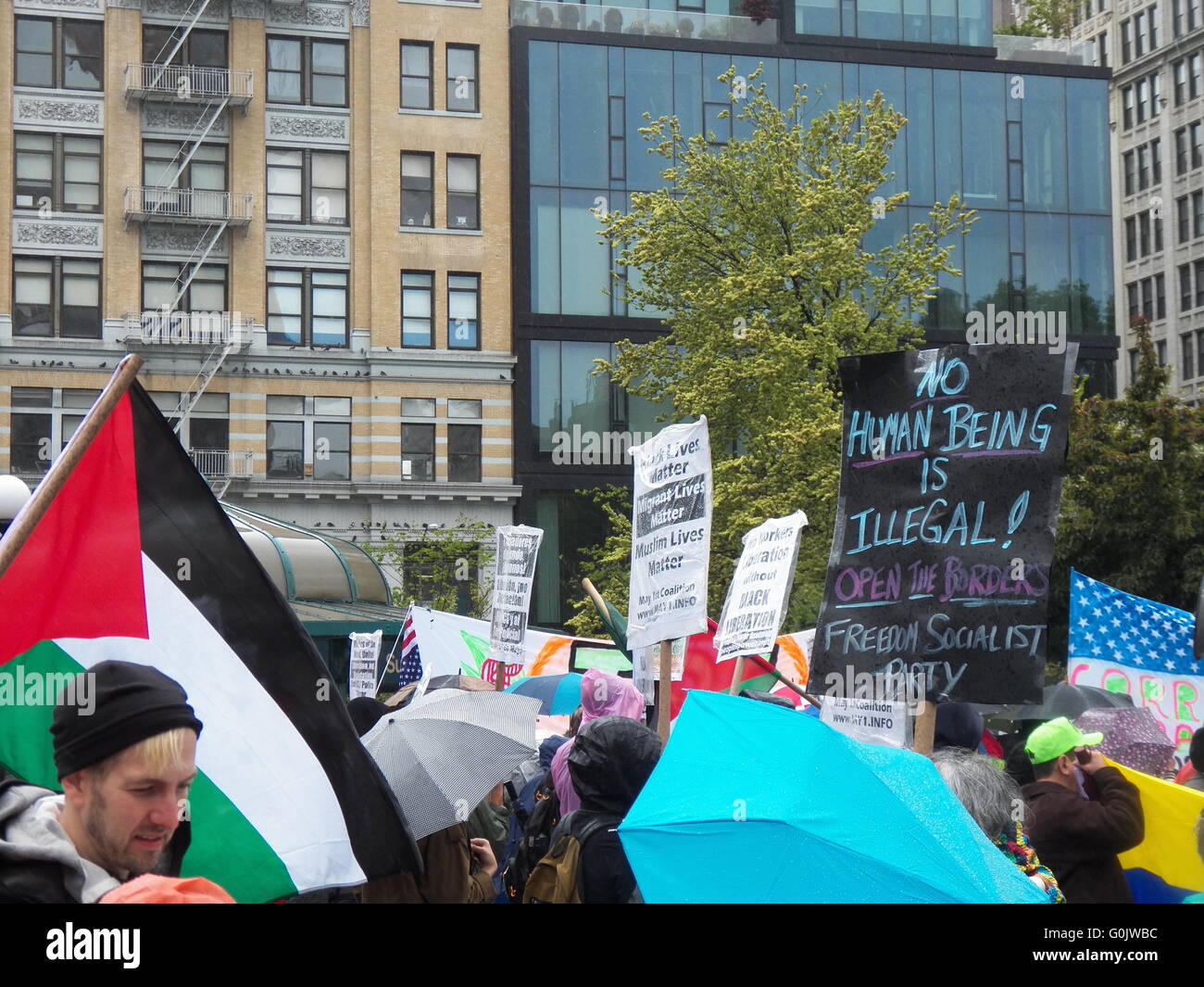 New York, NY, USA-1st May 2016-Mayday Rally at Union Square in New York ...