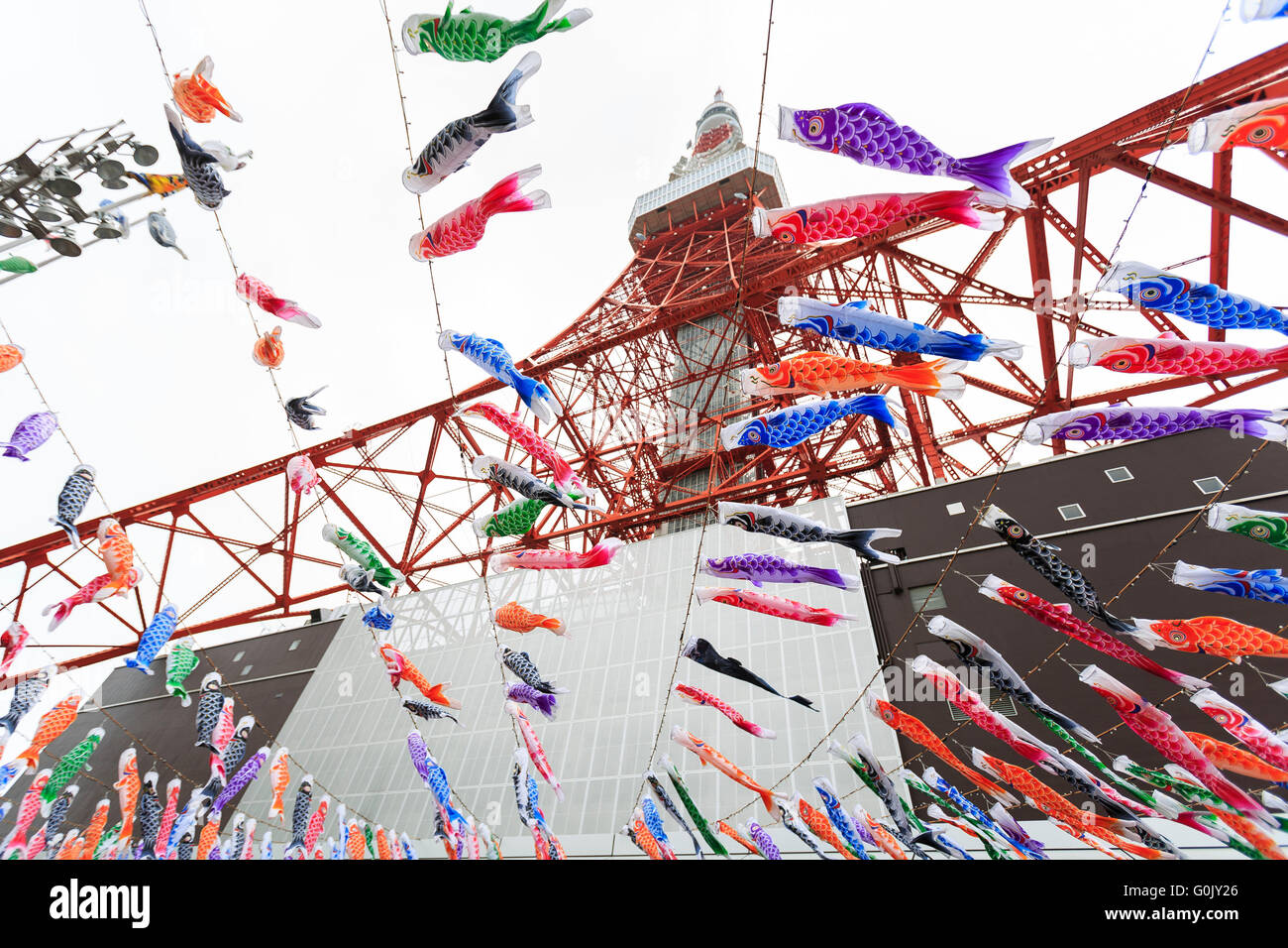 Carp shaped windsocks hi-res stock photography and images - Alamy
