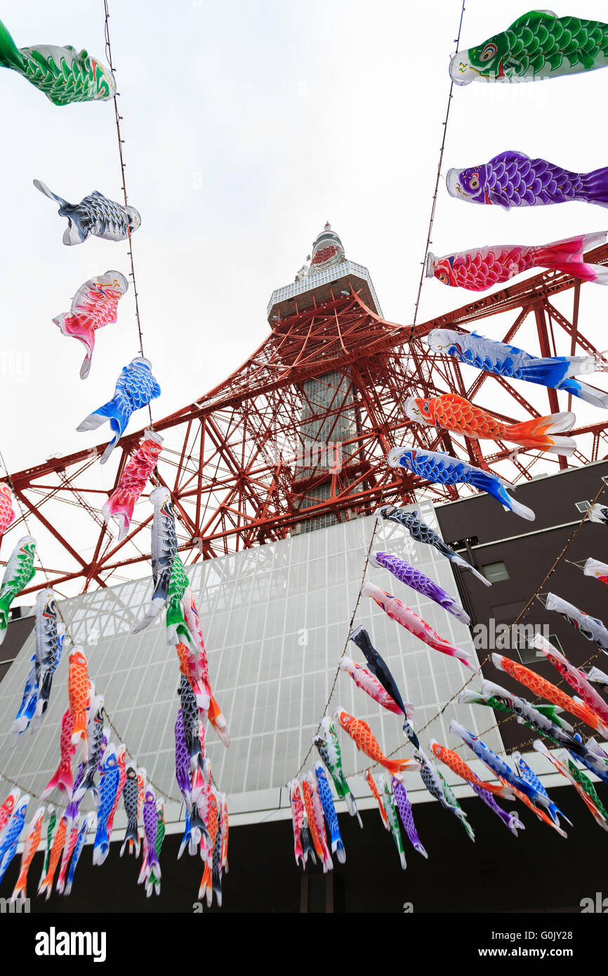 Carp shaped windsocks hi-res stock photography and images - Alamy