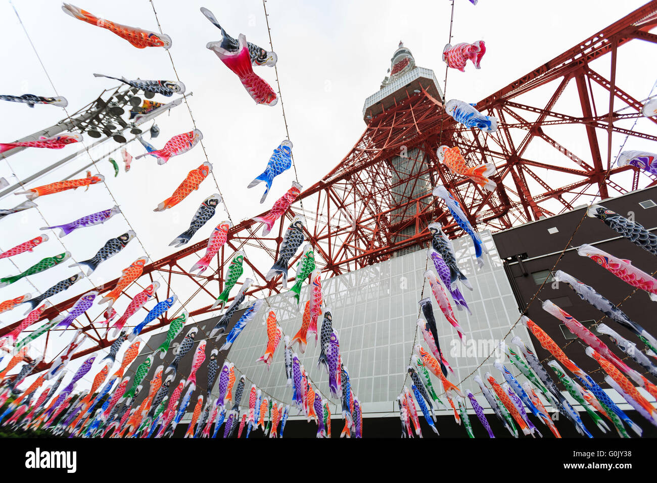 Carp shaped windsocks hi-res stock photography and images - Alamy