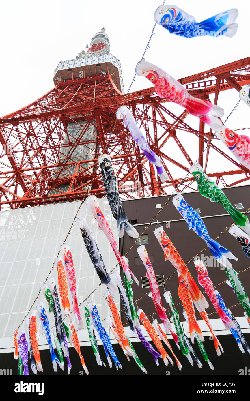 Carp shaped windsocks hi-res stock photography and images - Alamy
