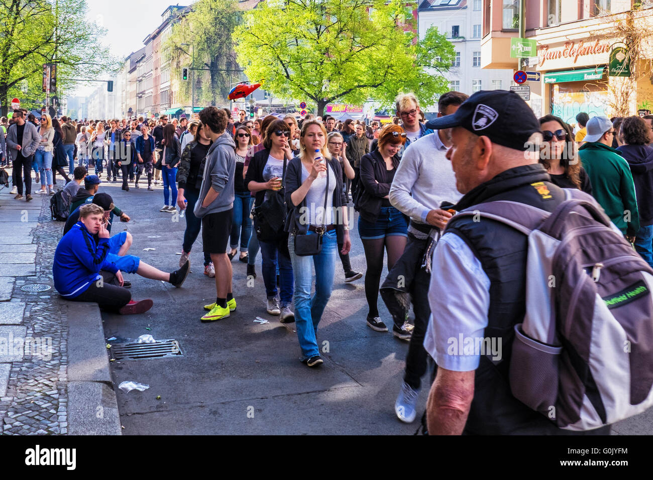 Kreuzberg, Berlin, Germany, 1st May, 2016. May Day, Labour Day or ...