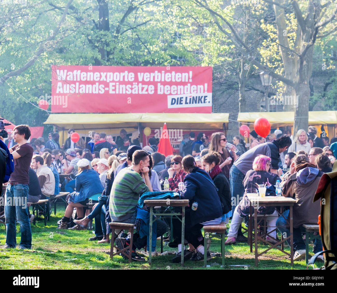 Kreuzberg, Berlin, Germany, 1st May, 2016. May Day, Labour Day or ...