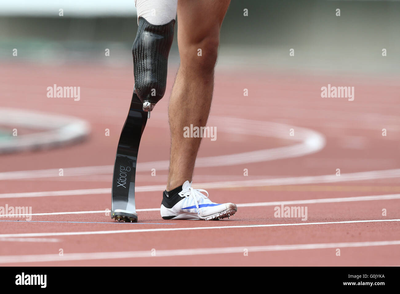 Coca Cola West Sports Park, Tottori, Japan. 1st May, 2016. Prosthetic ...