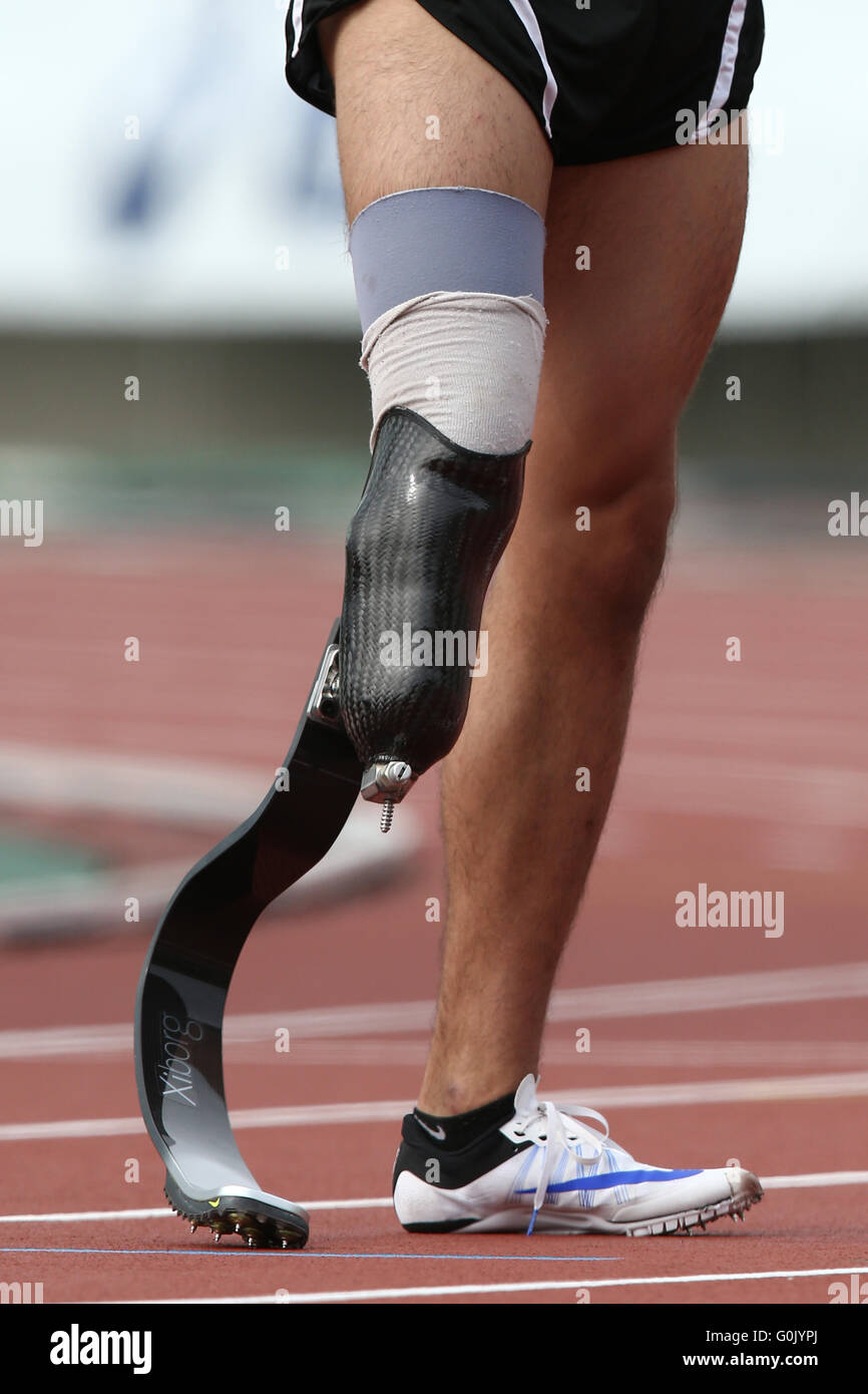 Coca Cola West Sports Park, Tottori, Japan. 1st May, 2016. Prosthetic ...