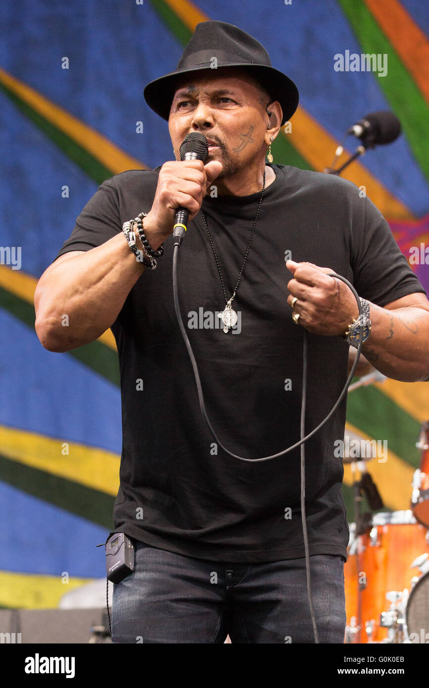 New Orleans, Louisiana, USA. 1st May, 2016. Singer AARON NEVILLE ...