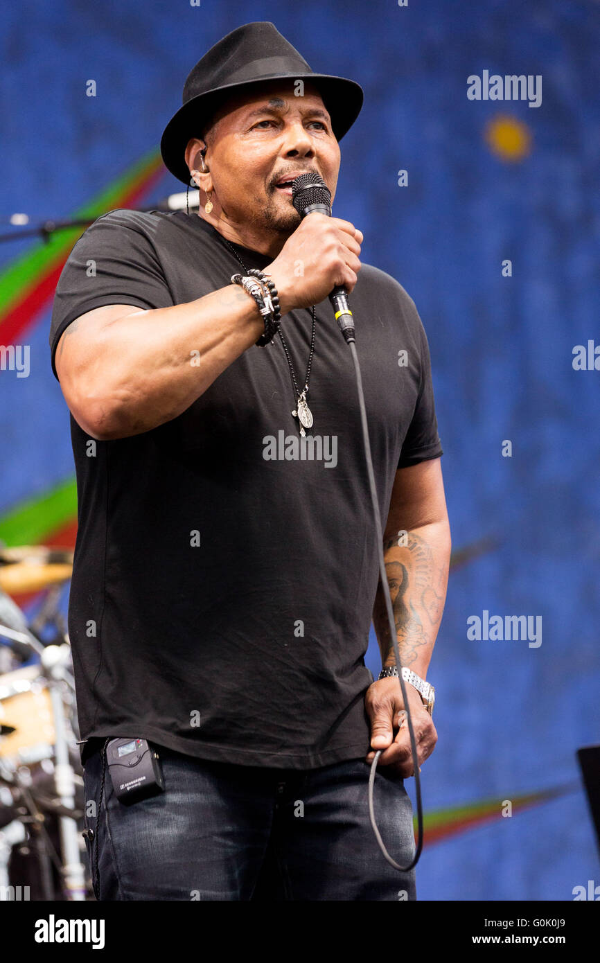 New Orleans, Louisiana, USA. 1st May, 2016. Singer AARON NEVILLE ...