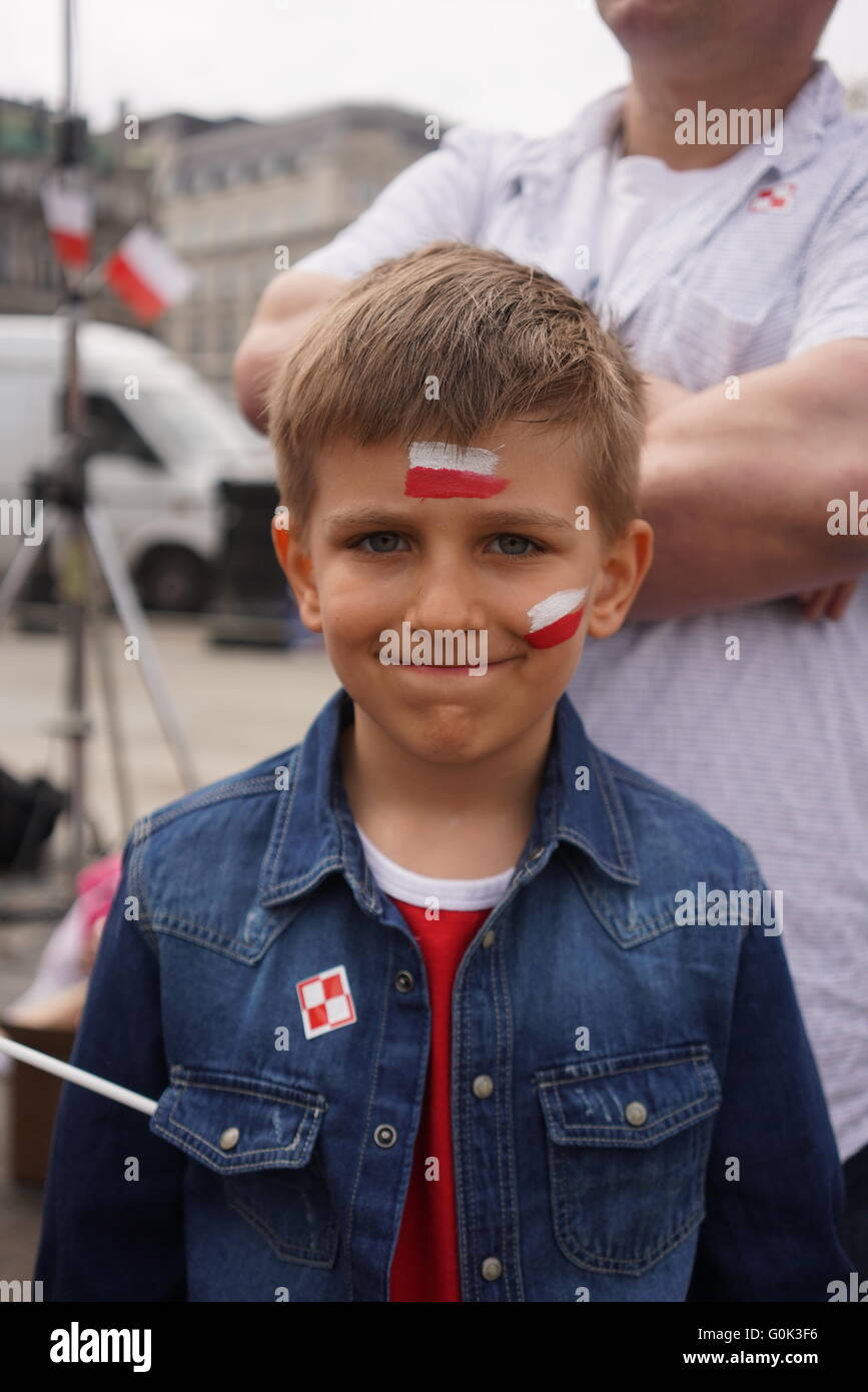 London, UK. 2nd May, 2016. Hundreds from Polish Community attend to ...