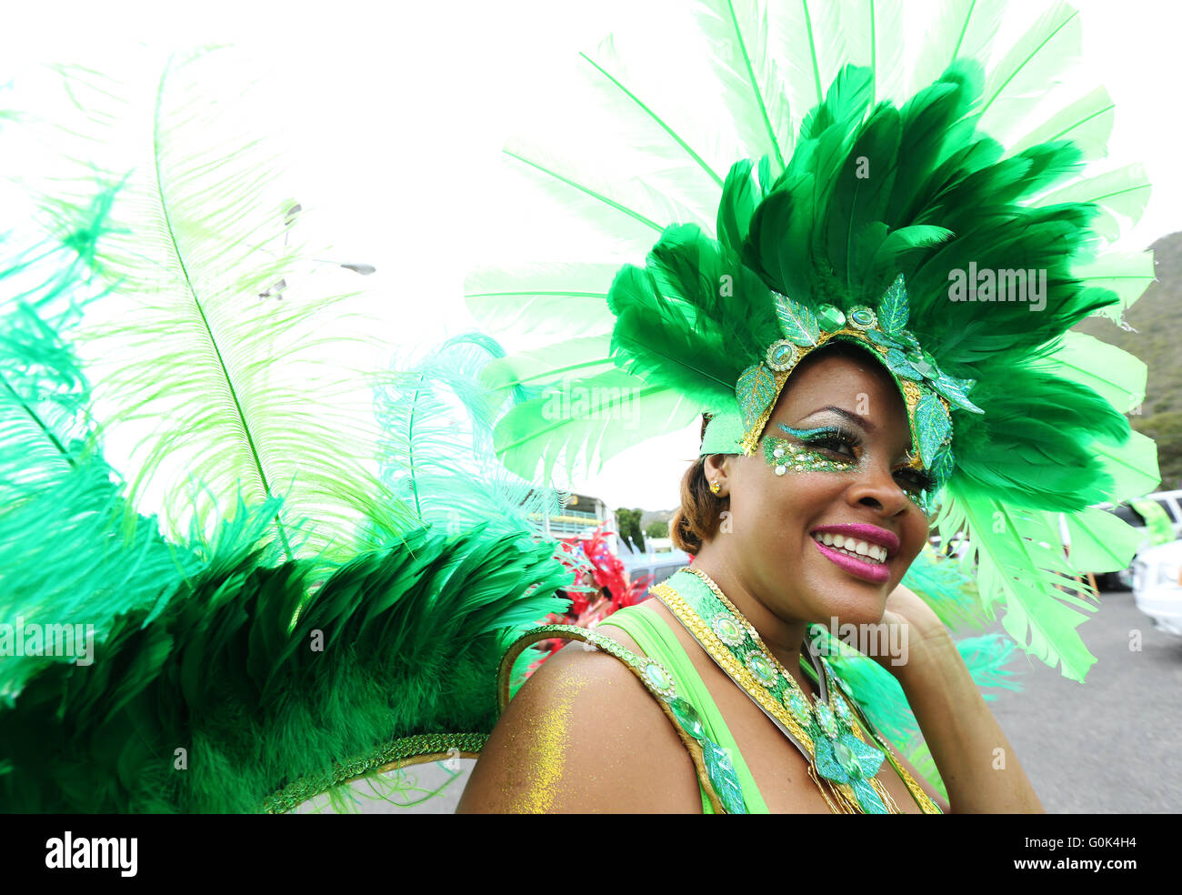 Philipsburg, Sint Maarten. 1st May, 2016. Masqueraders perform in the ...