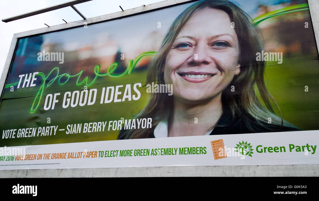 North London, 2 May 2016 - London Mayoral Election campaign poster by ...