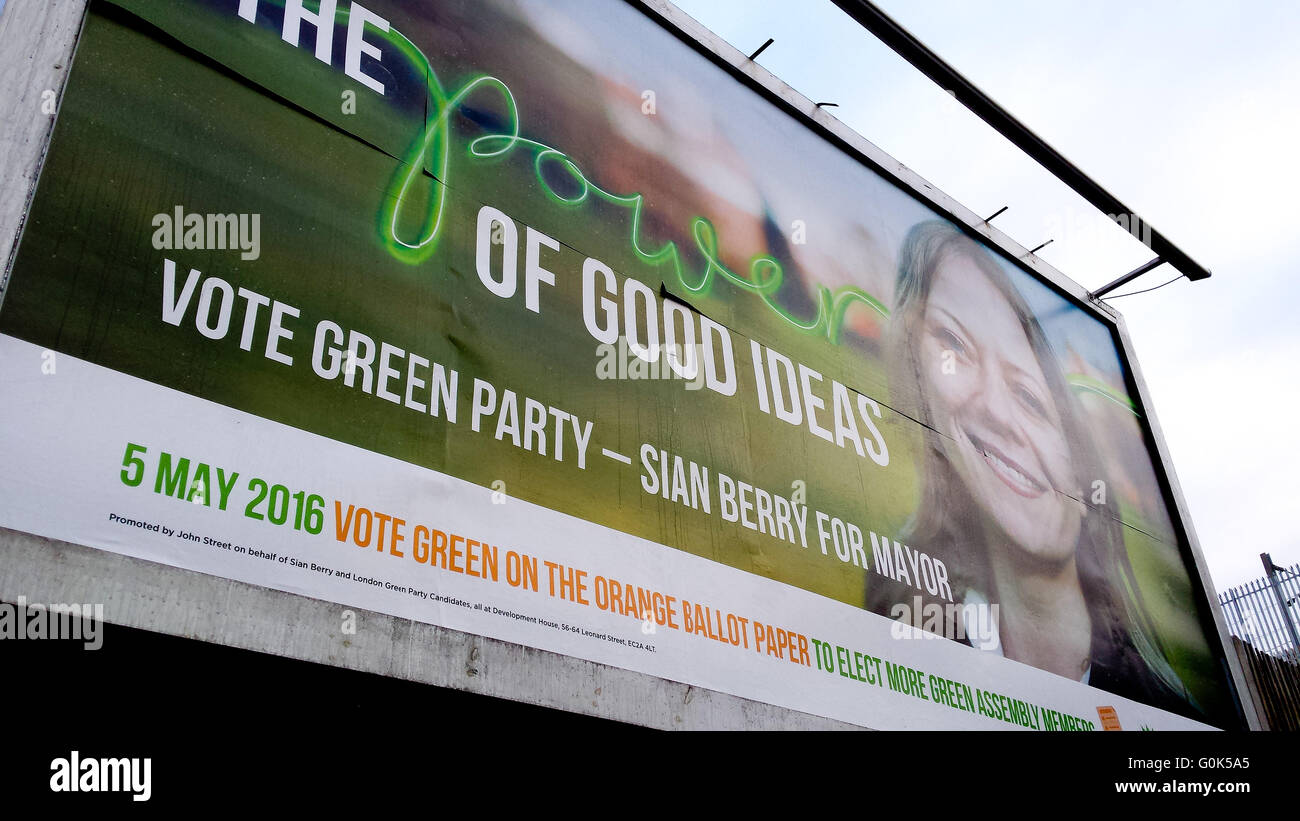 North London, 2 May 2016 - London Mayoral Election campaign poster by ...