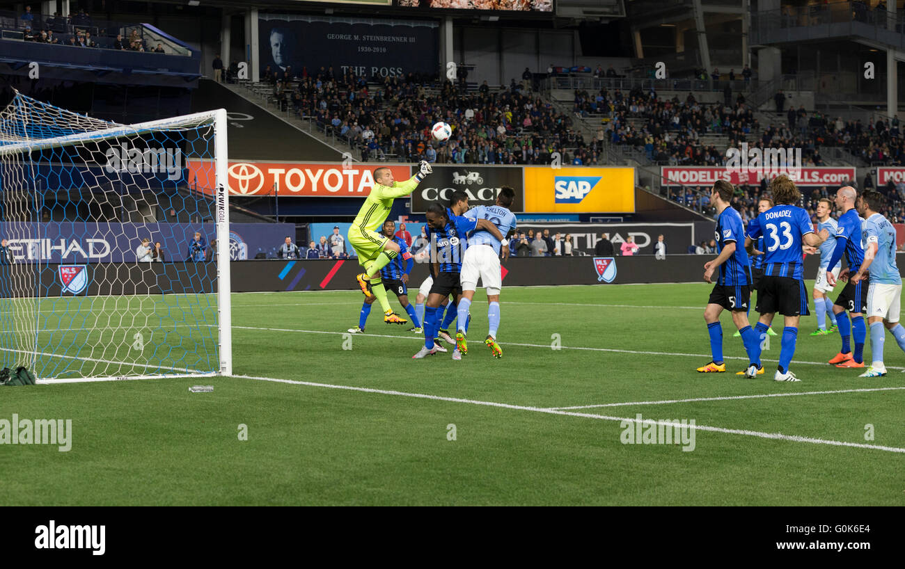 New York, United States. 27th Apr, 2016. Goalkeeper Evan Bush of ...