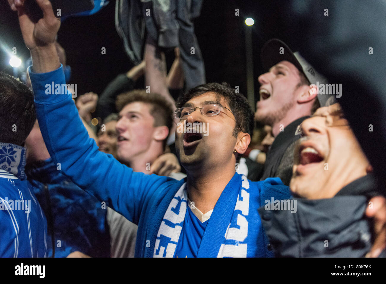 Tottenham fans leicester hi-res stock photography and images - Alamy