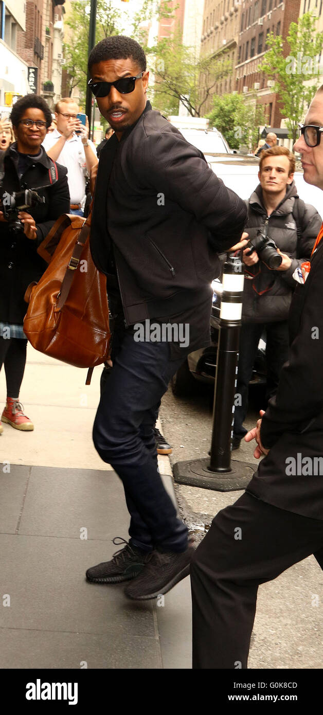 New York, USA. 2nd May, 2016. Actor MICHAEL B. JORDAN arrives to the ...