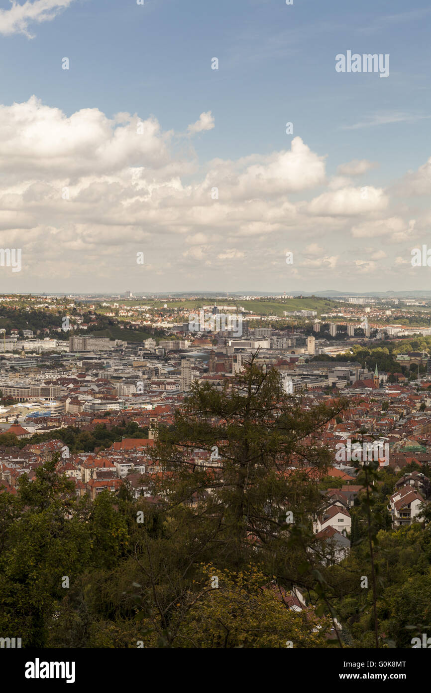 Scenic rooftop view of Stuttgart, Germany Stock Photo - Alamy