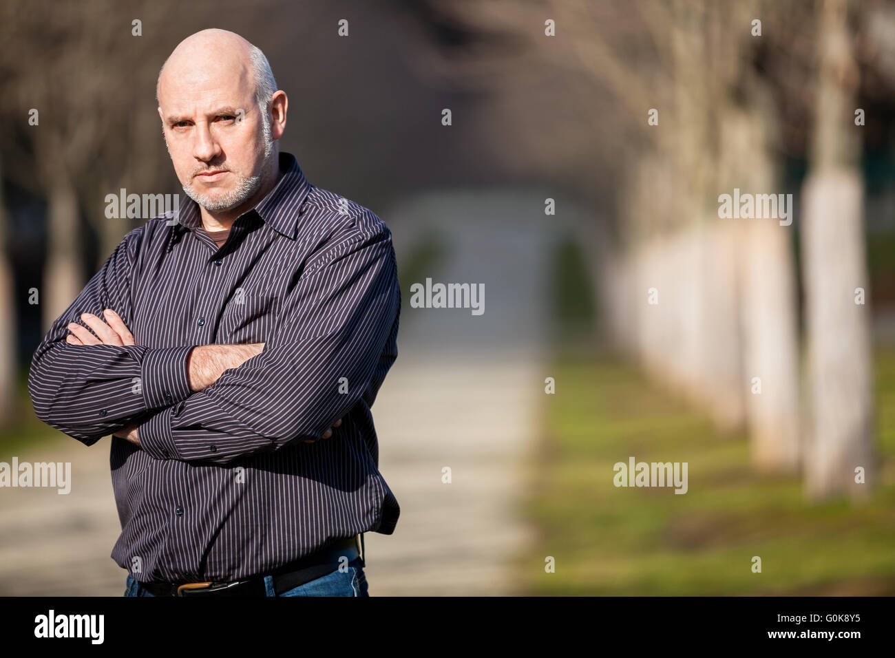 Bald man waiting hi-res stock photography and images - Alamy