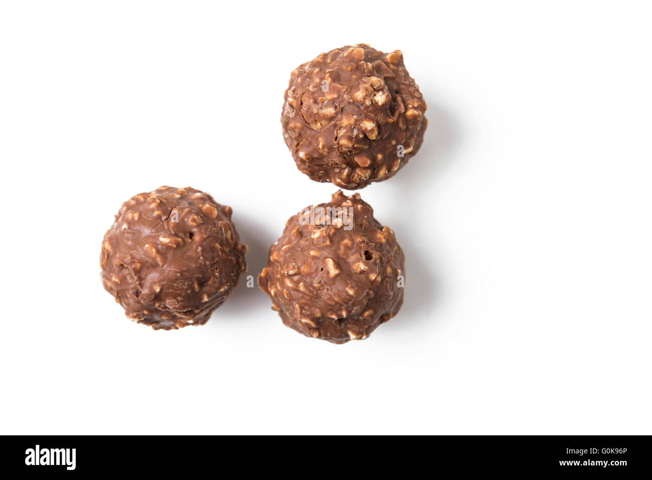 chocolate ball isolated on white Stock Photo - Alamy