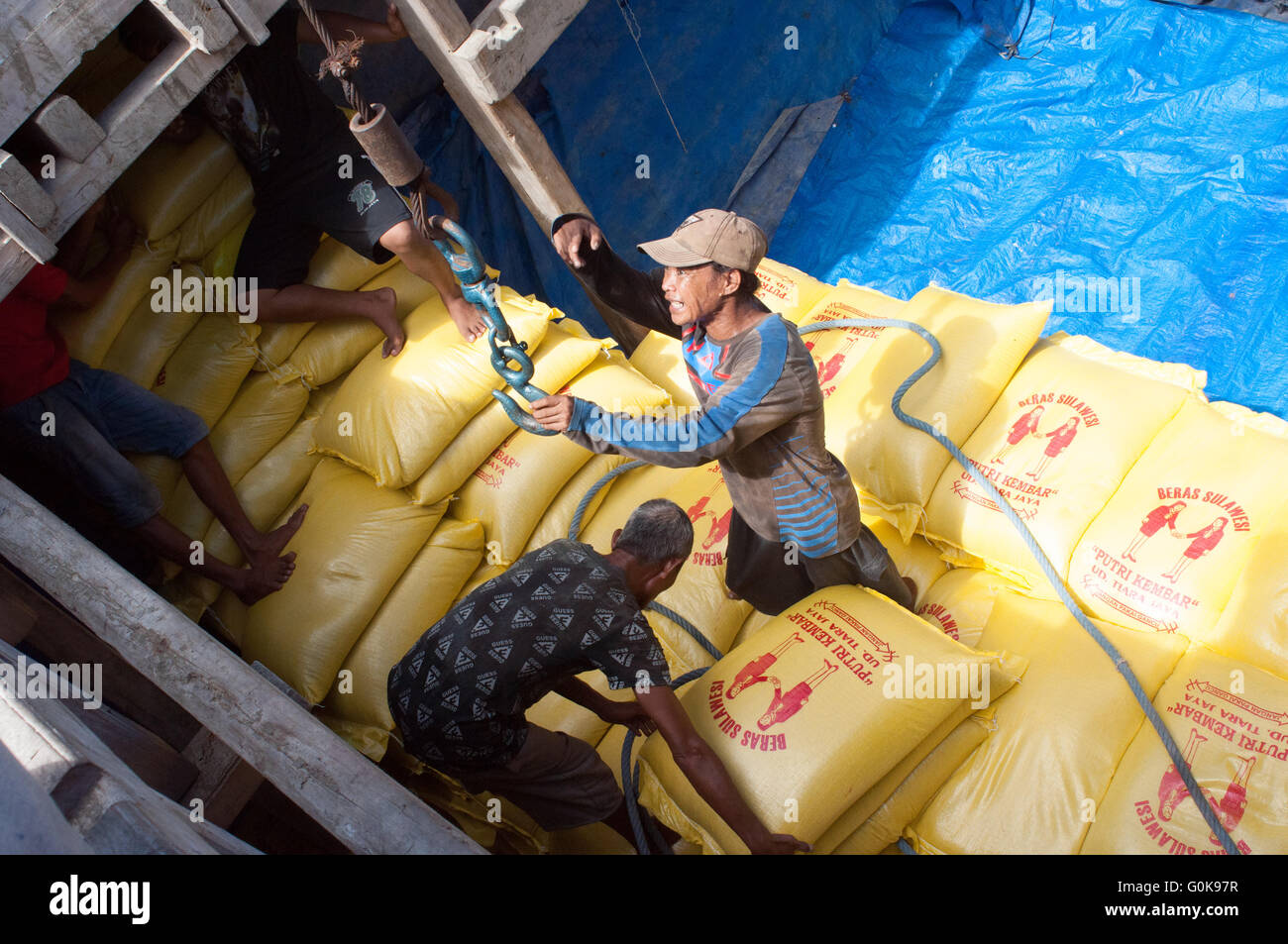 Crane Lifting Cement Container Construction High Resolution Stock ...