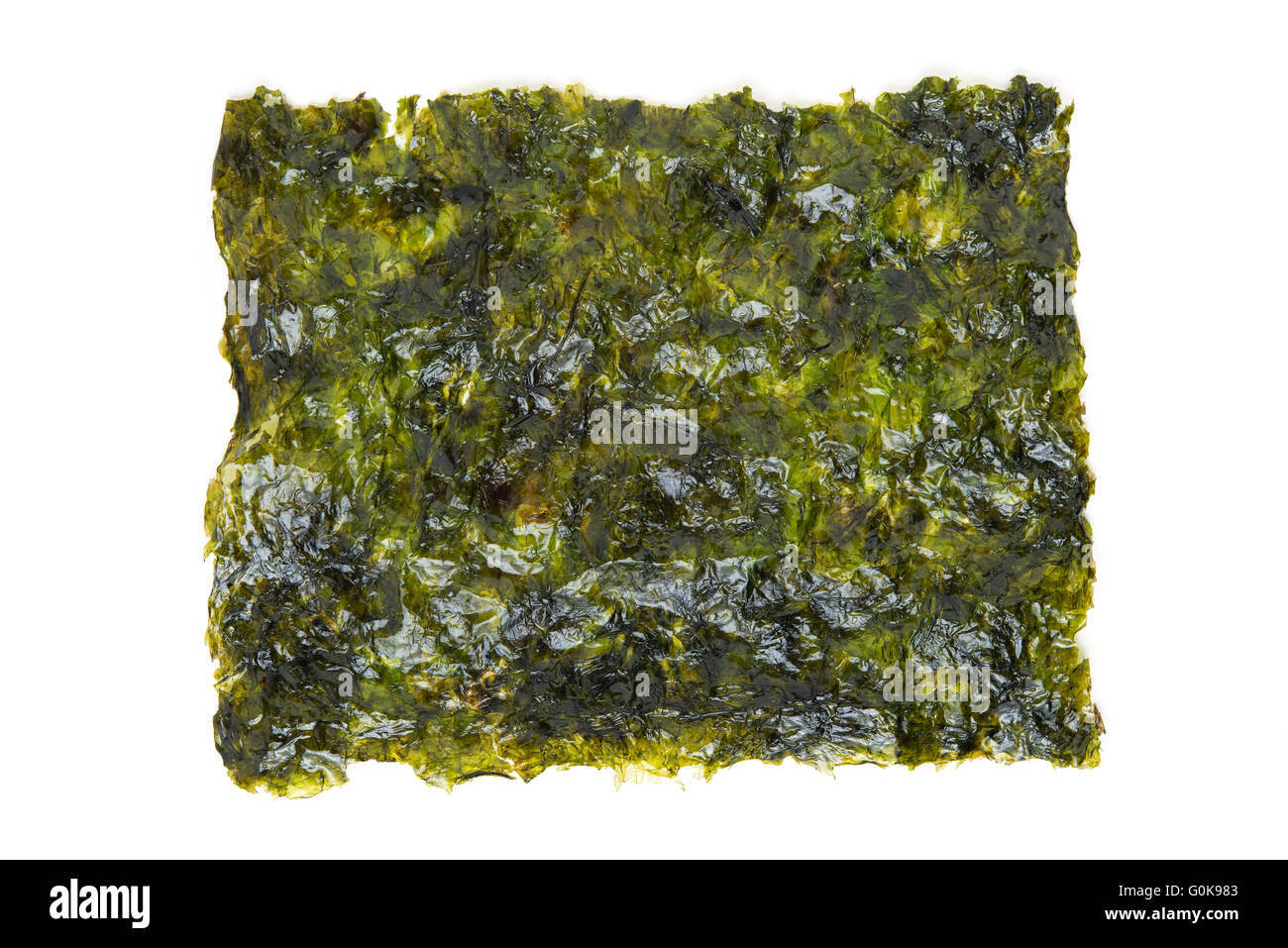 dry seaweed on white background Stock Photo - Alamy
