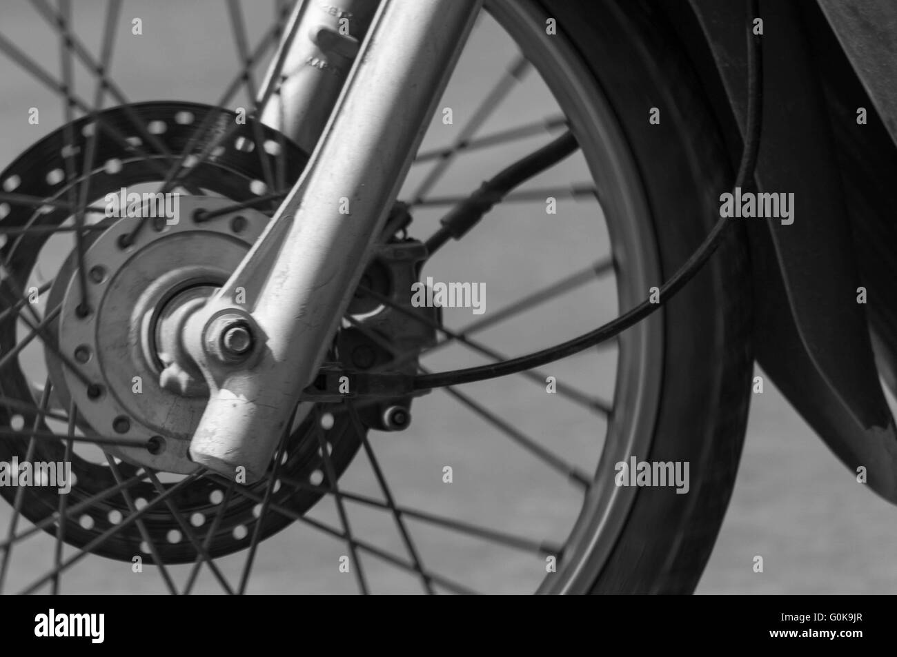 Motorcycle front wheel hi-res stock photography and images - Alamy