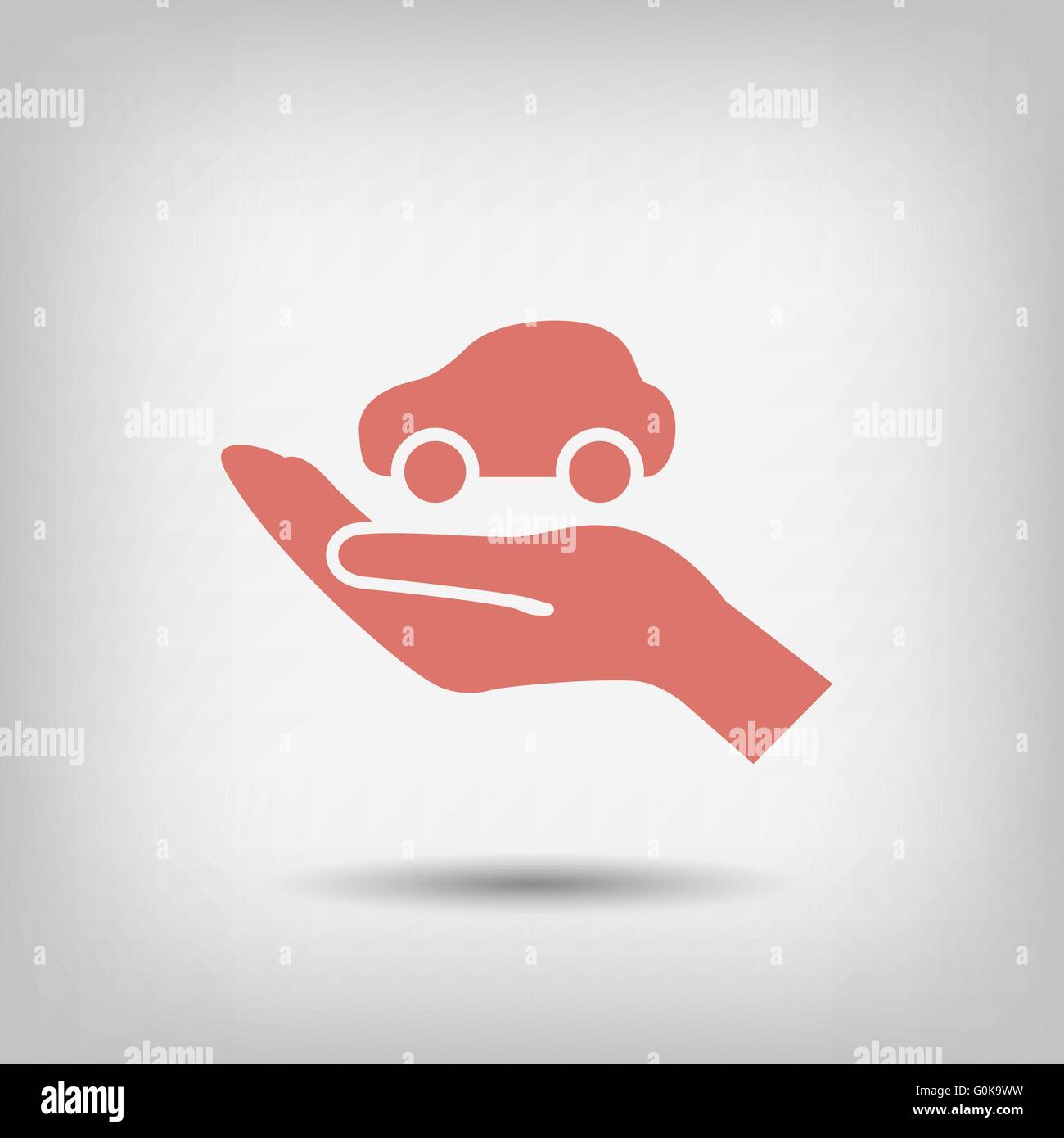 car in hand icon Stock Vector Image & Art - Alamy