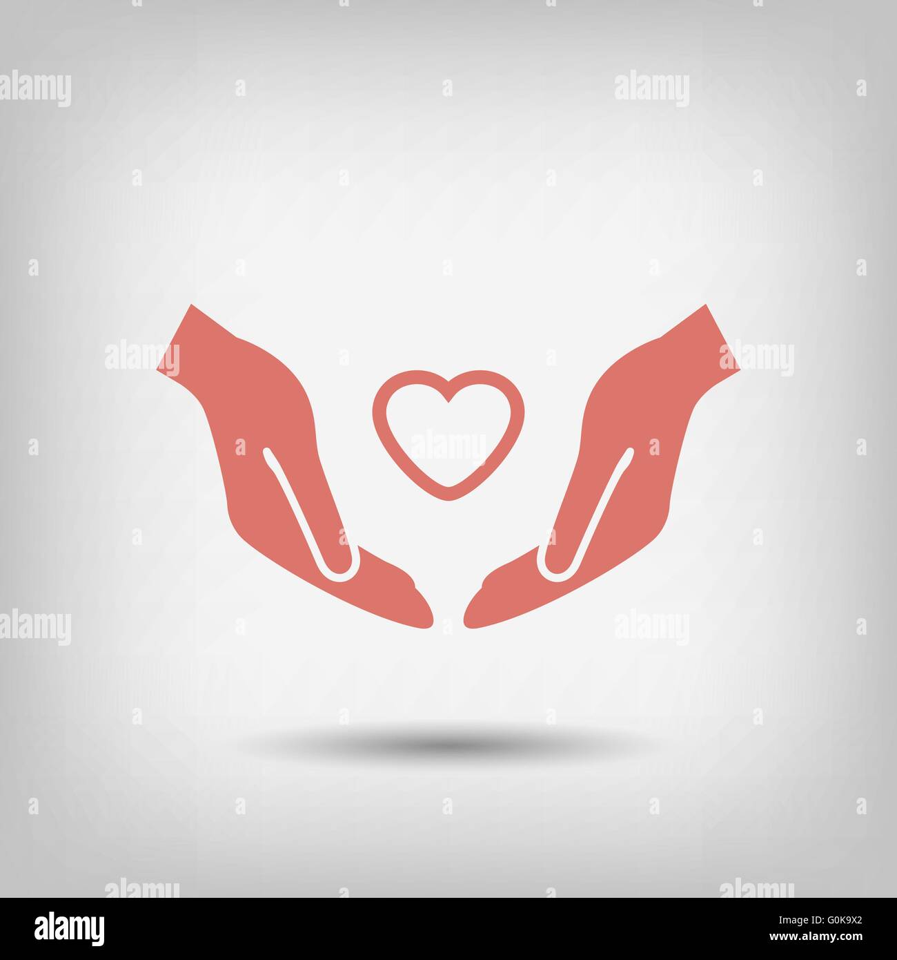 heart in hand icon Stock Vector Image & Art - Alamy