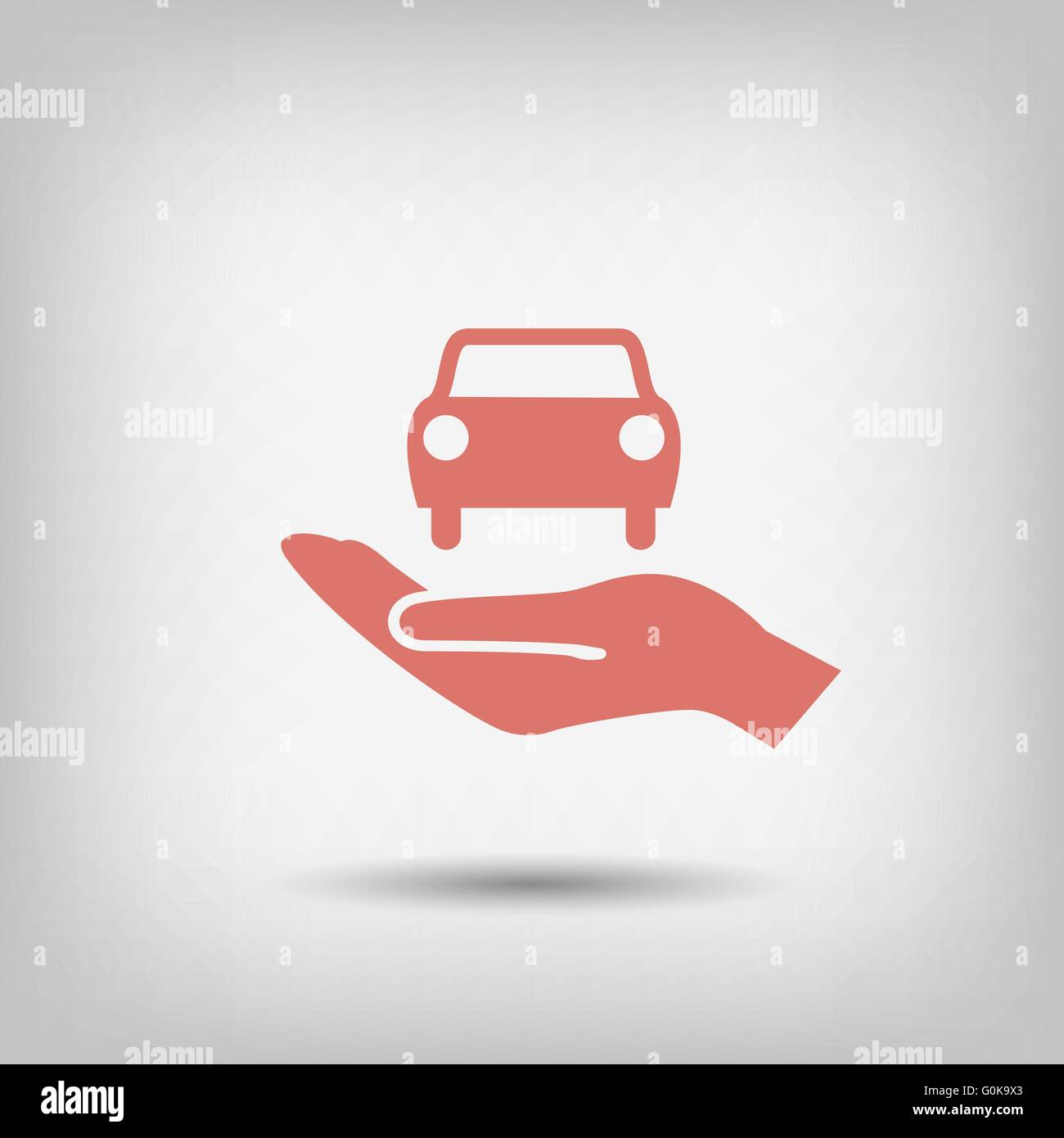 car in hand icon Stock Vector Image & Art - Alamy