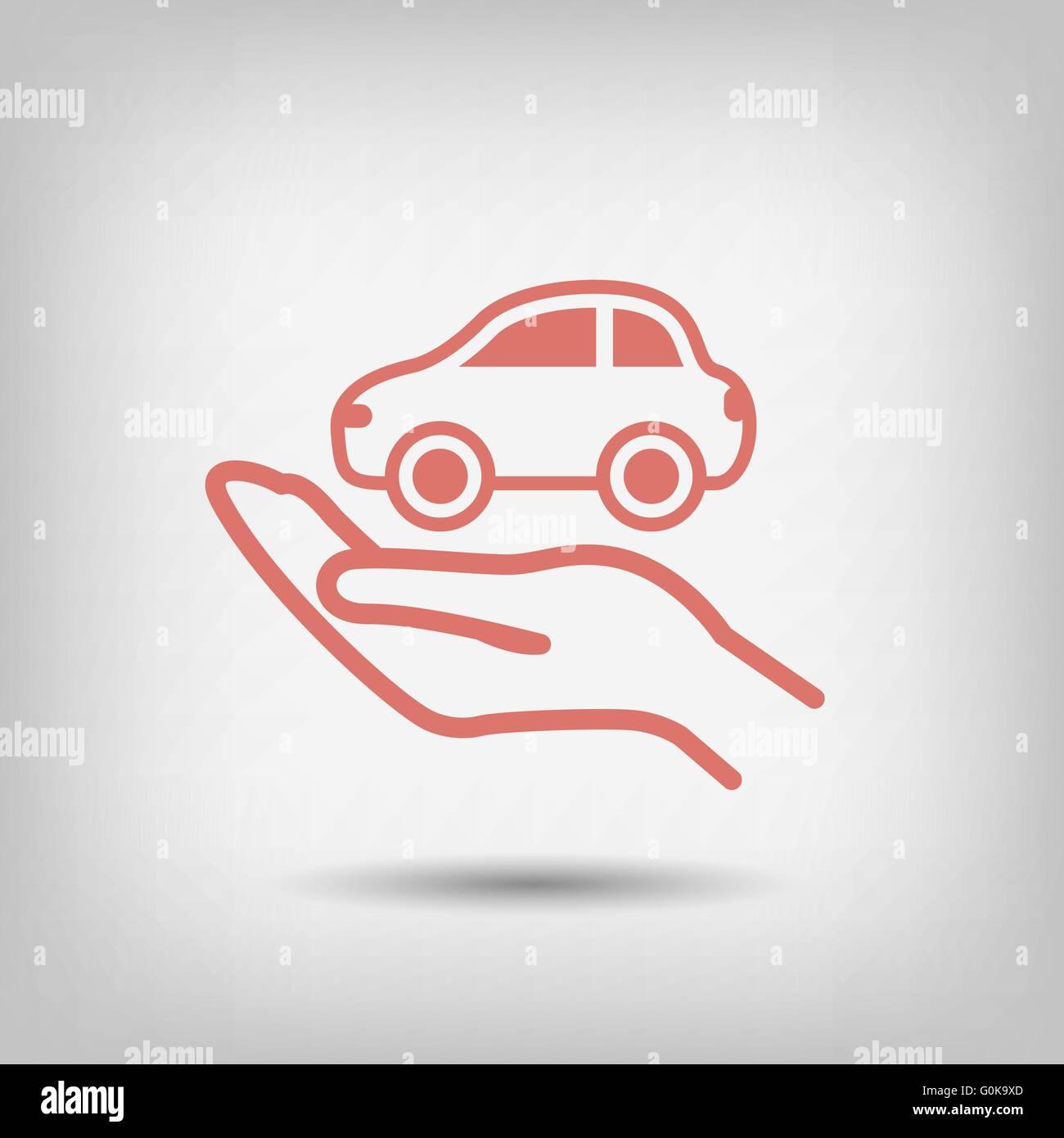 car in hand icon Stock Vector Image & Art - Alamy