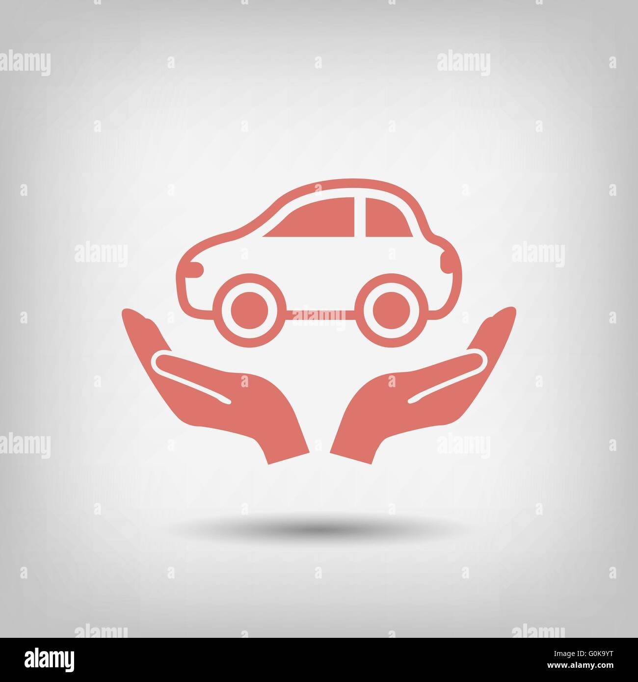 car in hand icon Stock Vector Image & Art - Alamy
