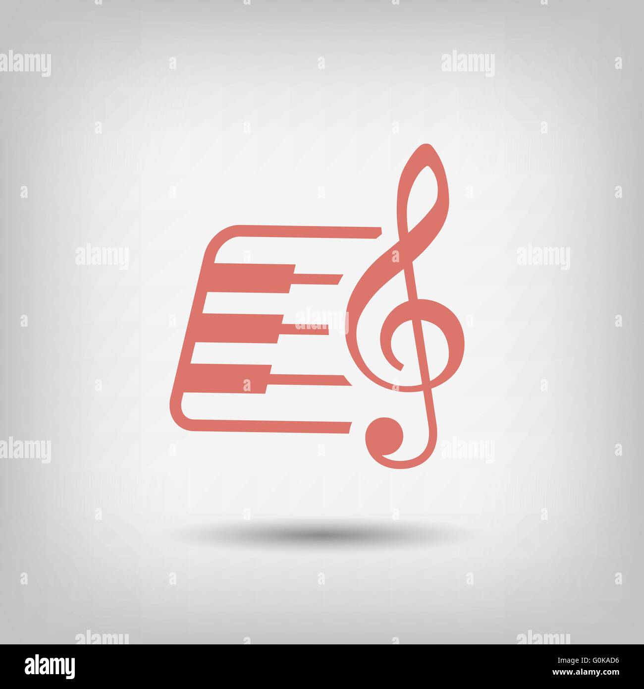 music key and keyboard icon Stock Vector Image & Art - Alamy