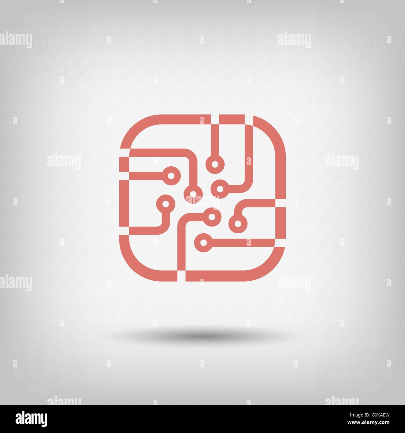 circuit board icon Stock Vector Image & Art - Alamy