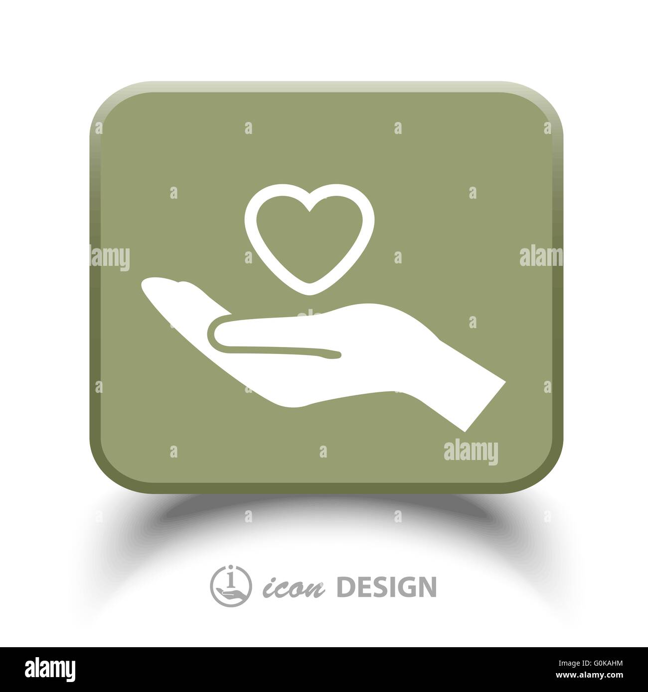 heart in hand icon Stock Vector Image & Art - Alamy