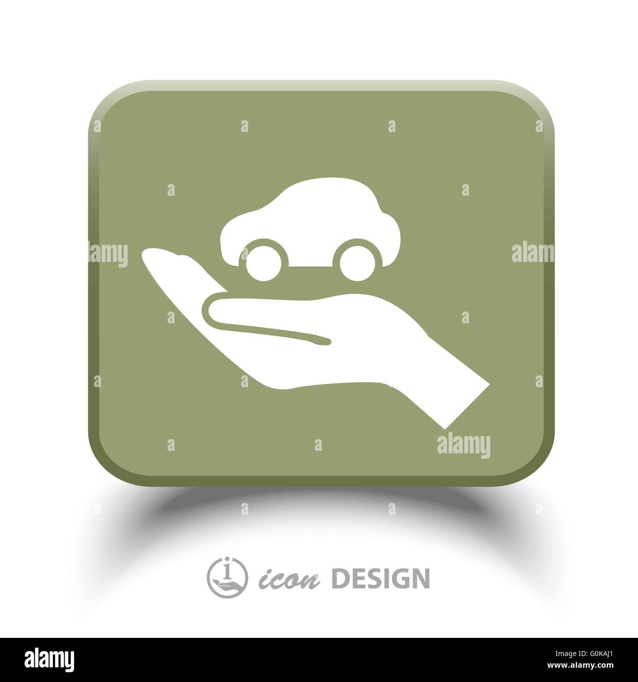 car in hand icon Stock Vector Image & Art - Alamy