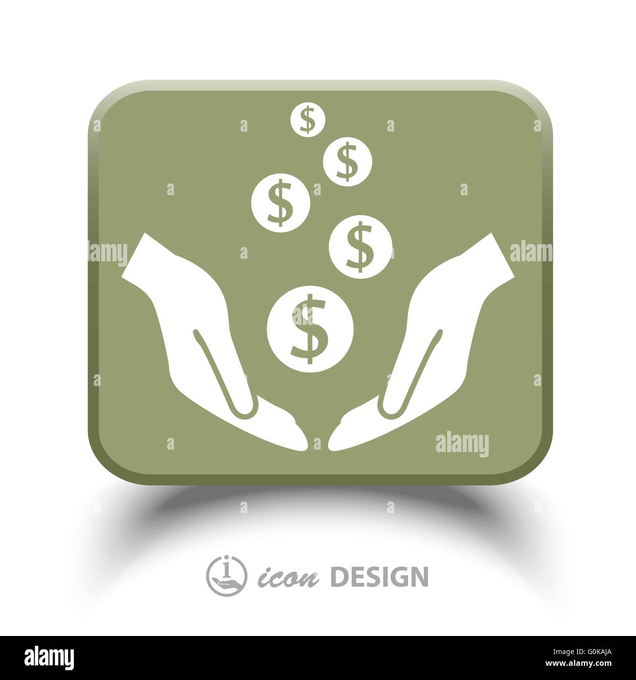 money in hand icon Stock Vector Image & Art - Alamy