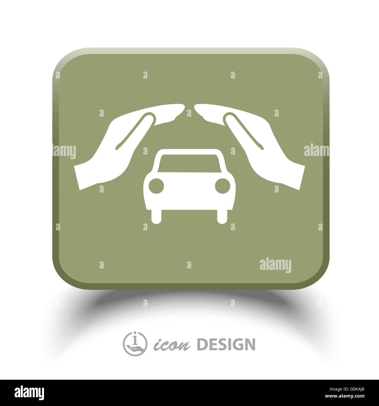 car in hand icon Stock Vector Image & Art - Alamy