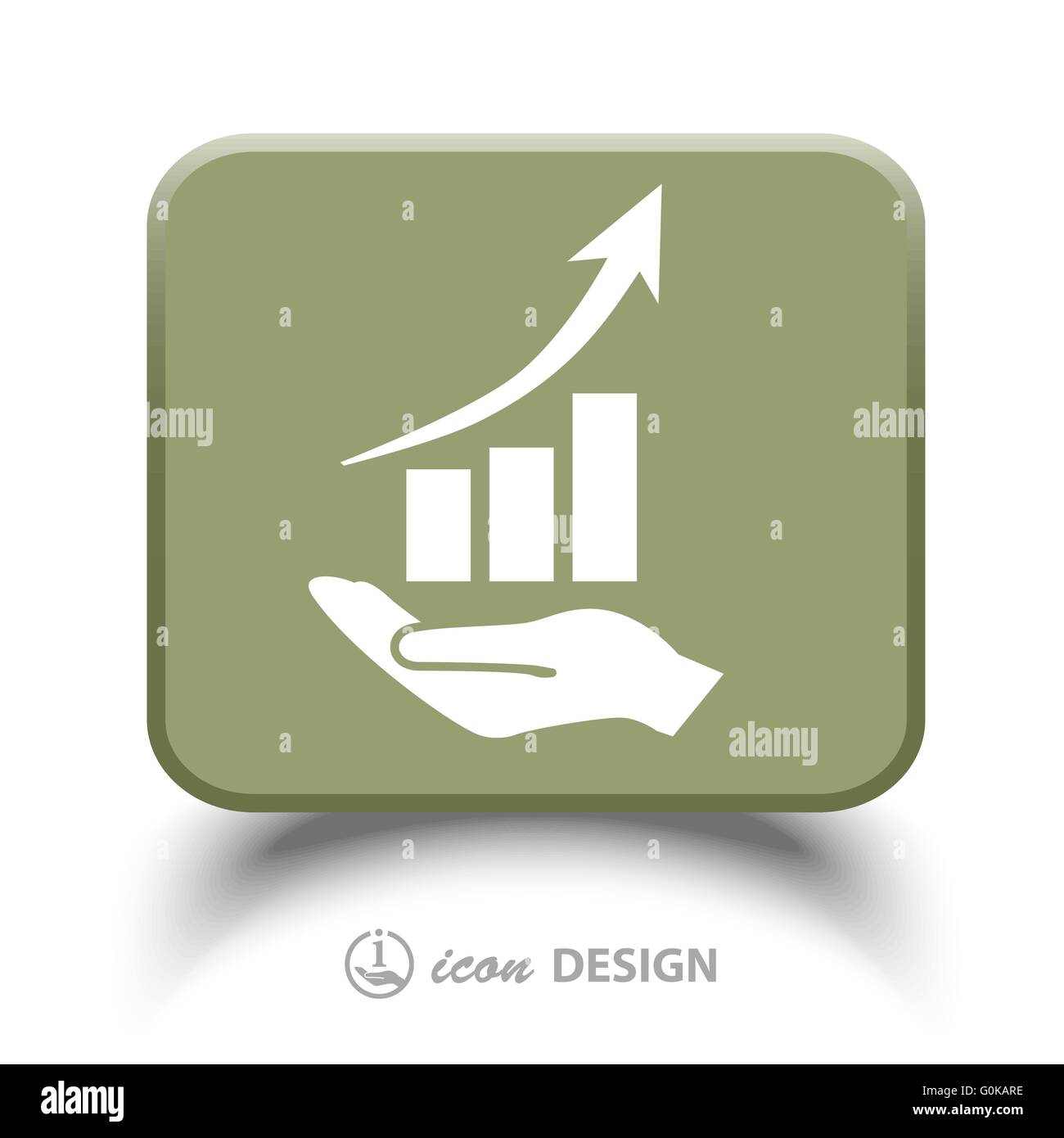 graph in hand icon Stock Vector Image & Art - Alamy