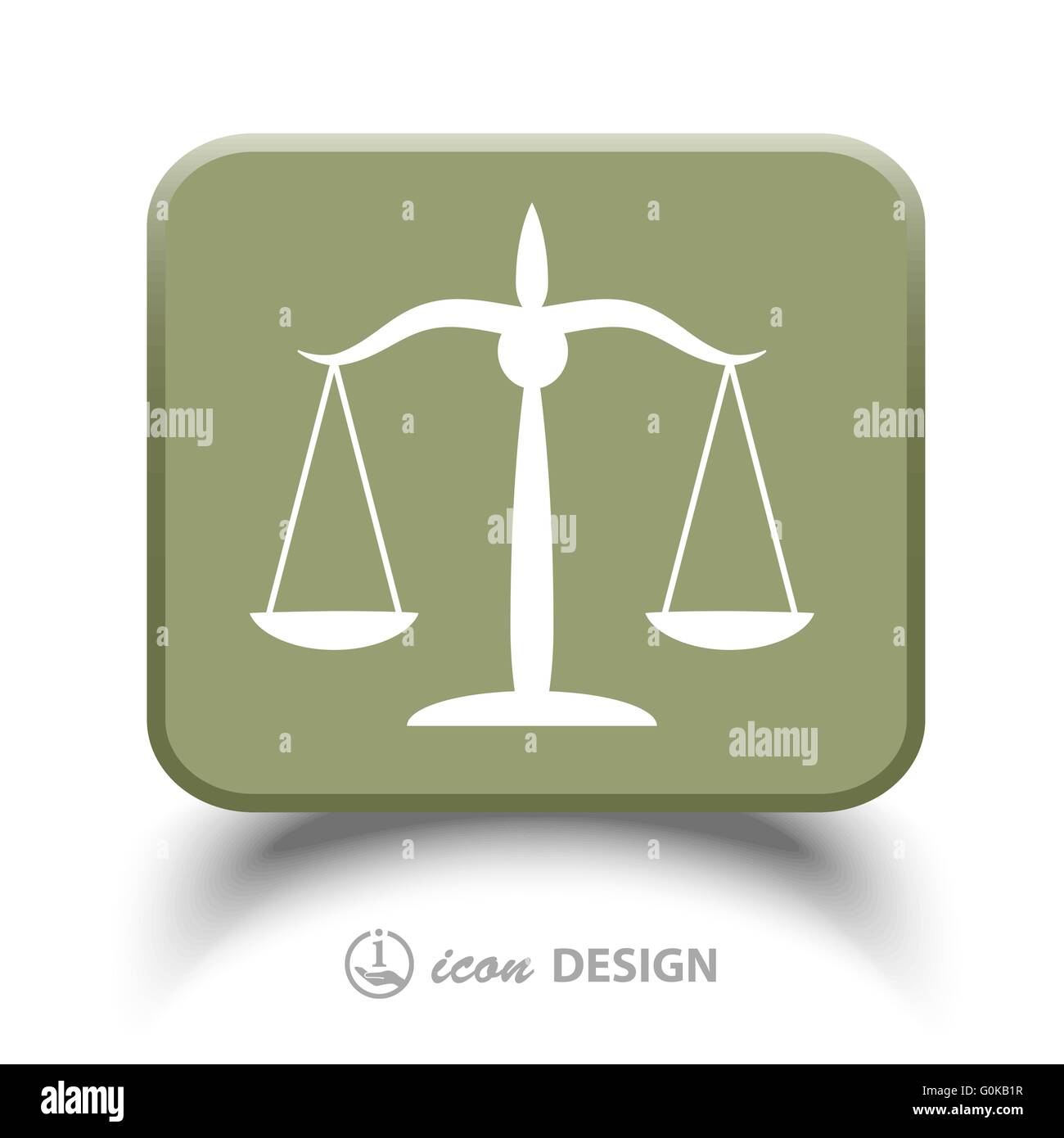 justice scales icon Stock Vector Image & Art - Alamy