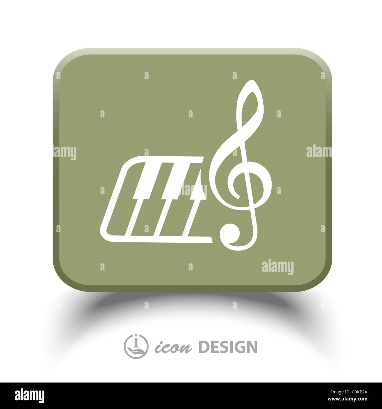 music key and keyboard icon Stock Vector Image & Art - Alamy