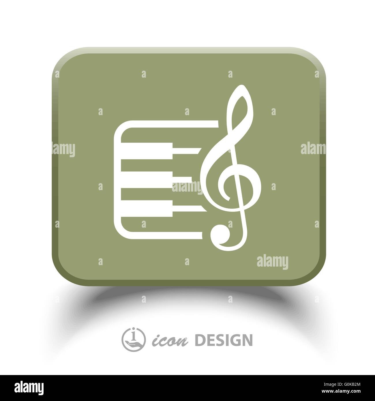 music key and keyboard icon Stock Vector Image & Art - Alamy
