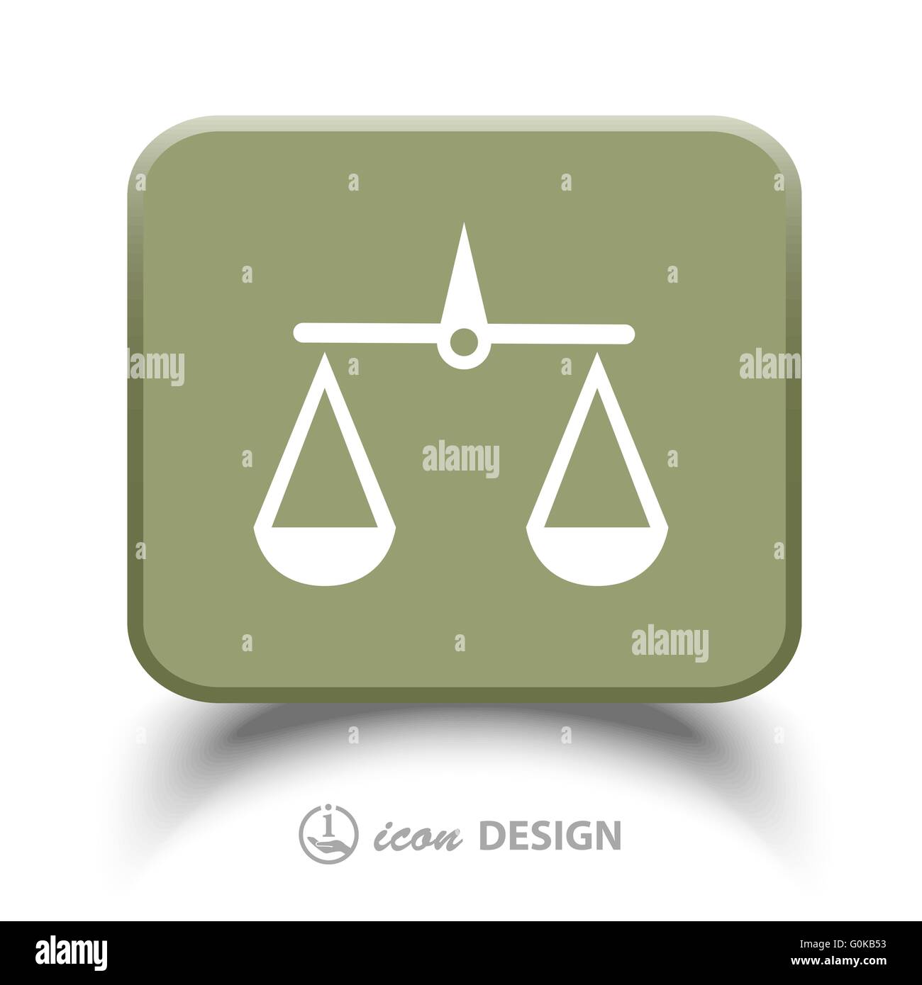 justice scales icon Stock Vector Image & Art - Alamy