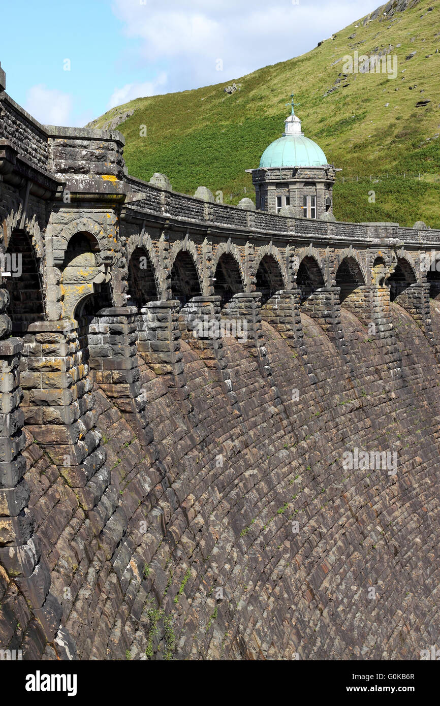 Dam in the Elan Valley, Wales, United Kingdom Stock Photo - Alamy