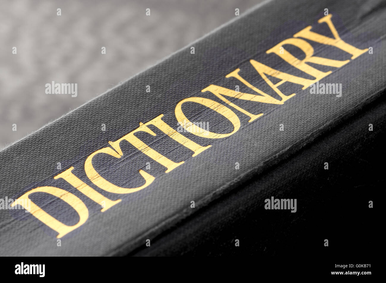 Cover on an English dictionary Stock Photo - Alamy