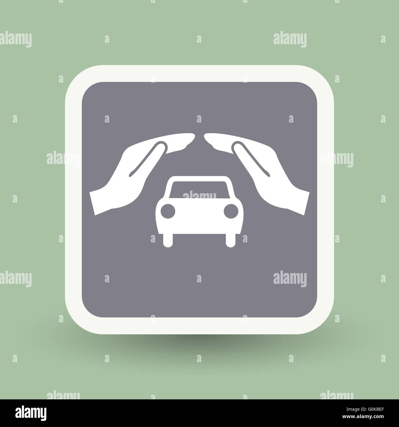 car in hand icon Stock Vector Image & Art - Alamy